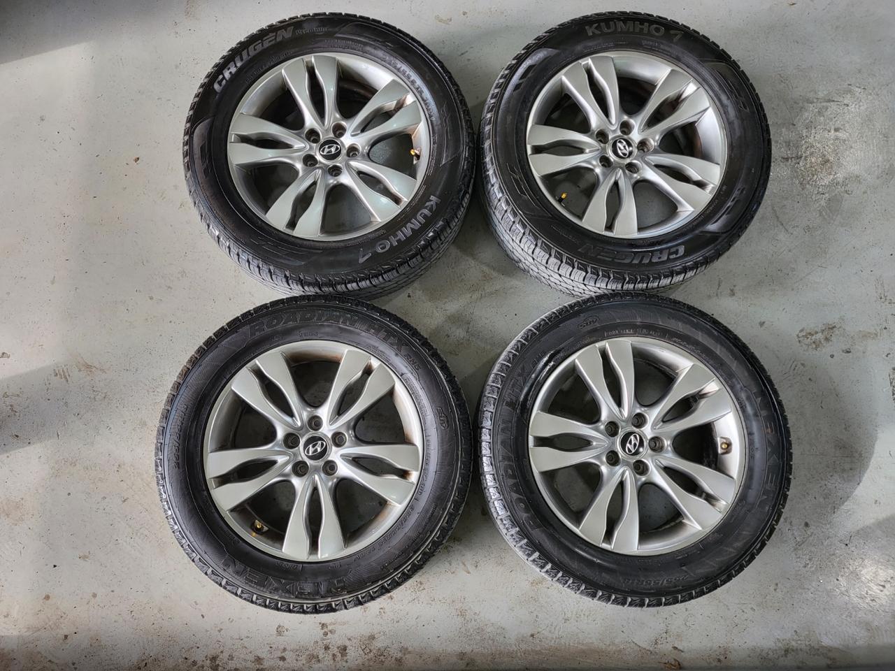 베라크루즈 준신형 18인치 순정휠 중고휠타이어 팝니다 | 세컨웨어(헬로마켓)