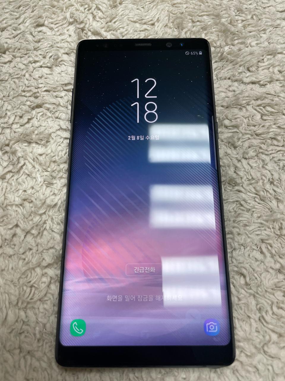 50.SKT/노트8(N950)/블랙/64GB/액정멍/부산 | 헬로마켓