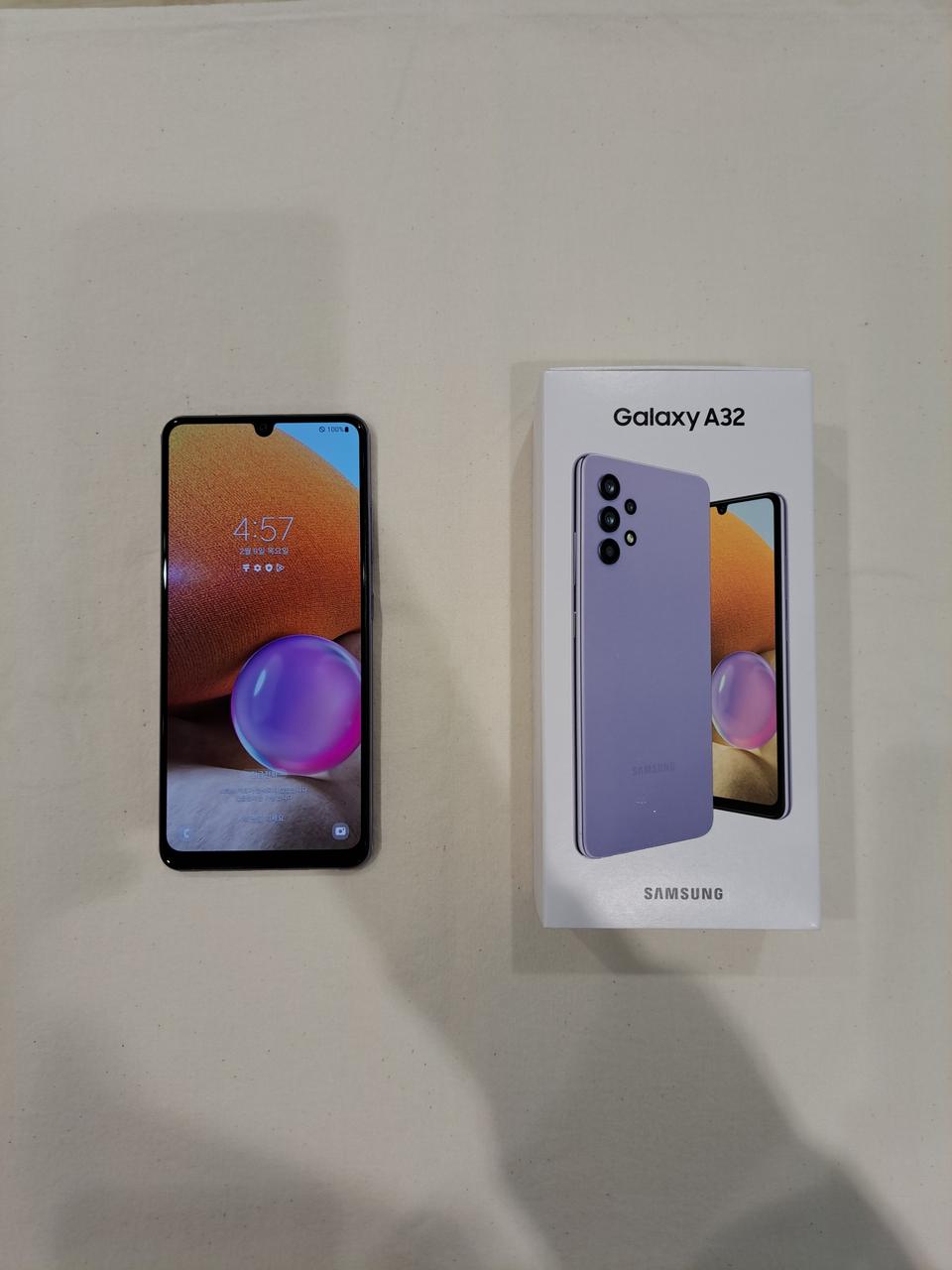 갤럭시 A32_64G 어썸 바이올렛, 젤리케이스, 유리필름 | 세컨웨어(헬로마켓)