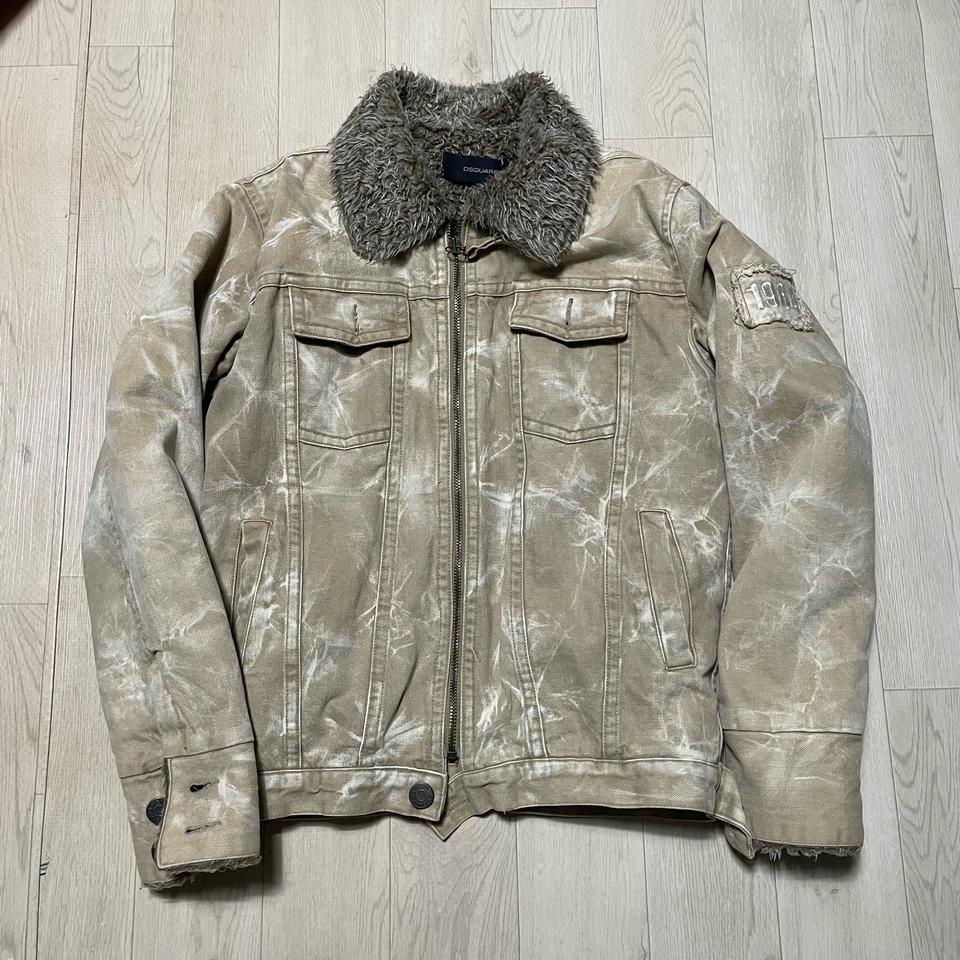 디스퀘어드2 남성 데미지 워싱 양털 자켓 48 | 세컨웨어(헬로마켓)