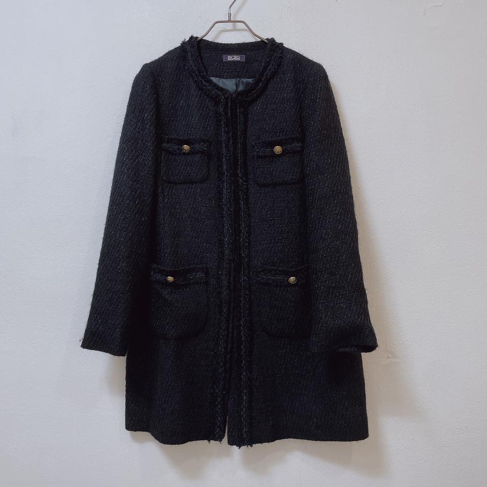 여성) BCBG 트위드 롱 자켓(55,66) | 헬로마켓