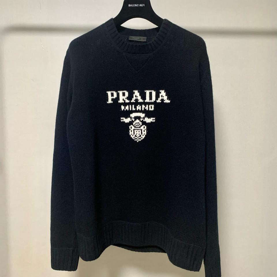 정품/50, 105/22fw 프라다 캐시미어 울 로고... | 헬로마켓