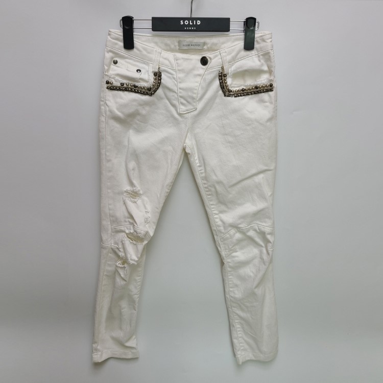 발망 26 이태리 화이트 팬츠 바지 | 세컨웨어