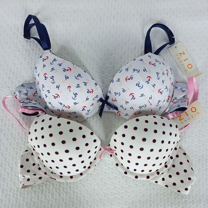 댑 마린패턴 블루&도트 아이보리 와이어브라85A (H... | 헬로마켓