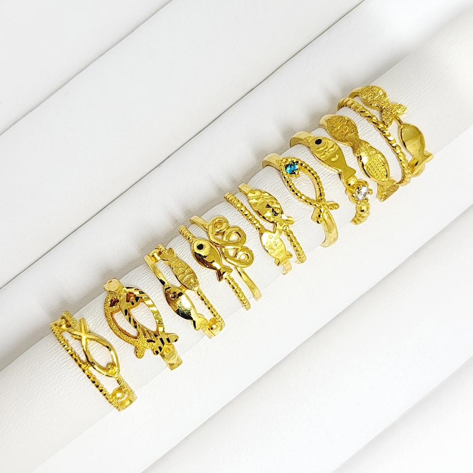 24k순금 한돈 행운의 물고기반지 3.75g | 세컨웨어