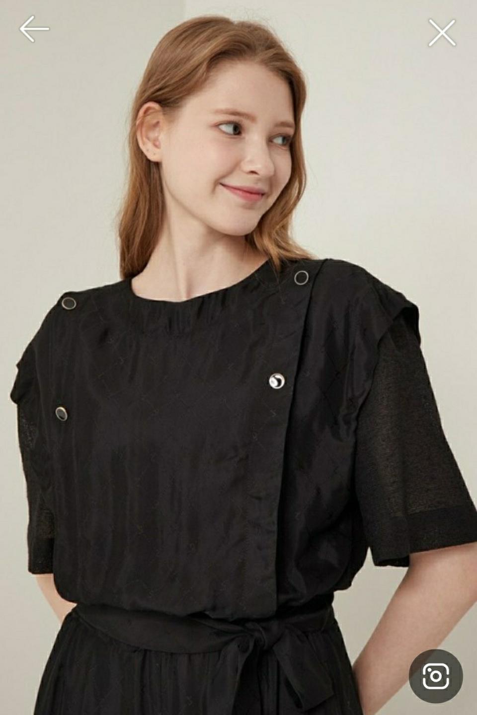 한섬 SJSJ 슬리브 블록 벨티드 점프수트/76/44... | 세컨웨어(헬로마켓)