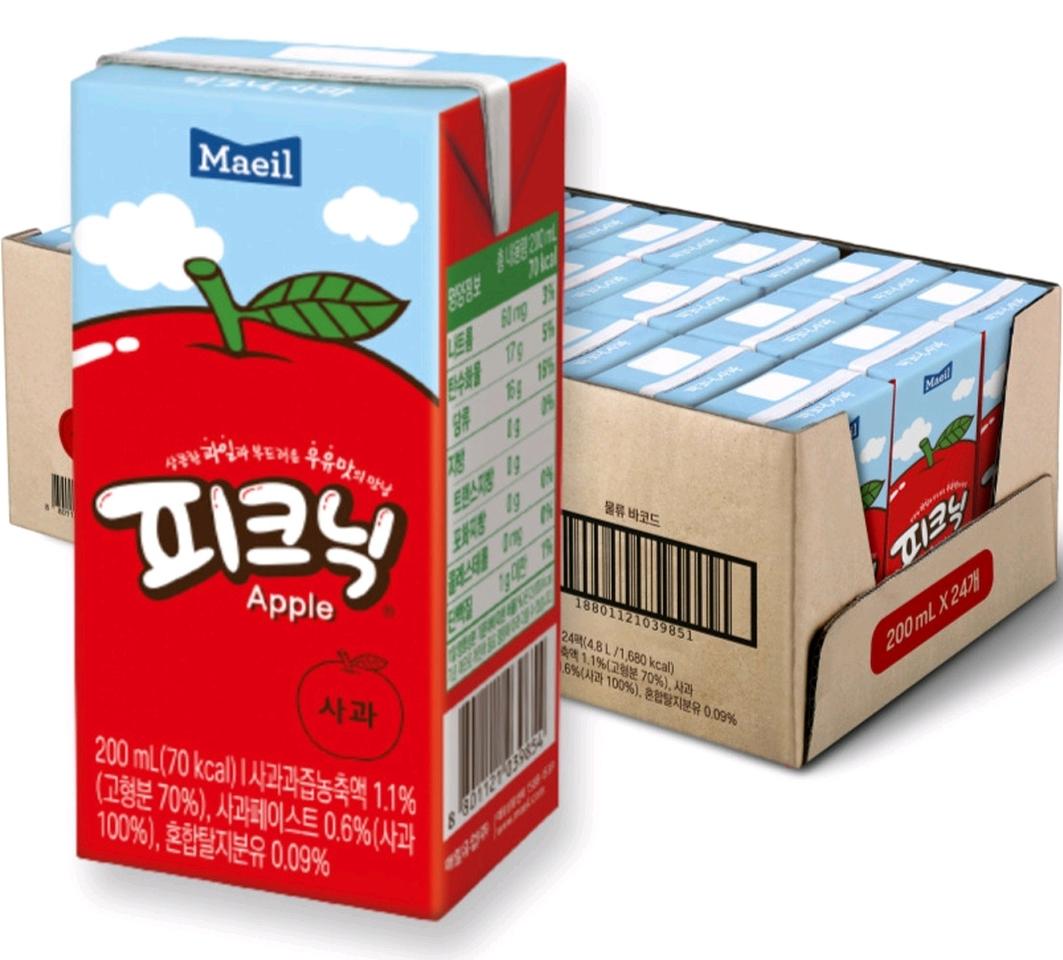 [무료배송] 매일유업 피크닉 사과 200ml 24개 팝니다 헬로마켓