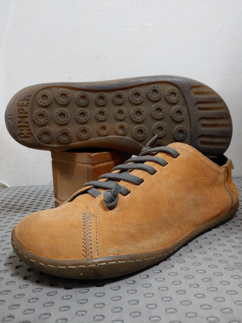 캠퍼 슬립온 천연가죽 단화(EU41여유있는265) | 세컨웨어