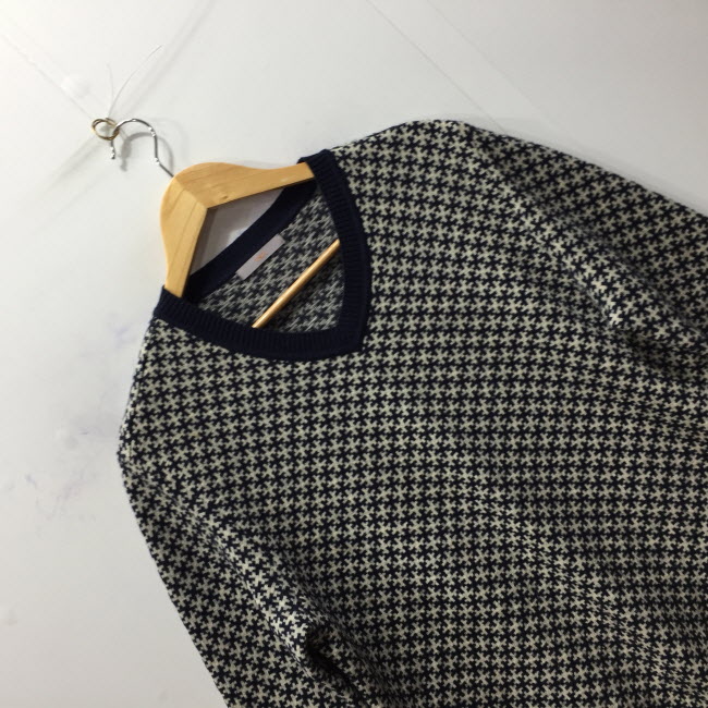 TNGT 남100 중고 춘추 모 브이넥 문양 니트 B... | 헬로마켓