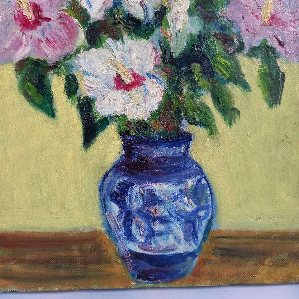 꽃 화병 유화 그림 정물화 작가 작품 아트 디자인 인 헬로마켓