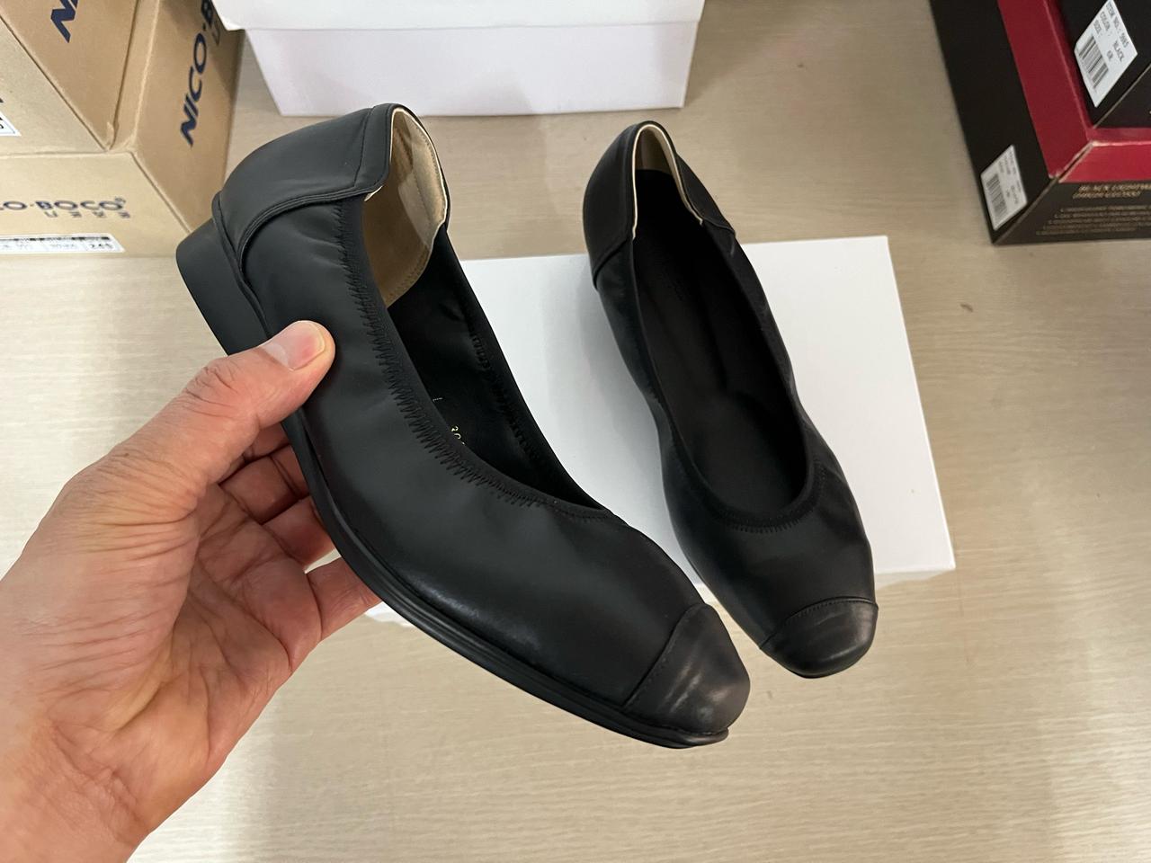 여성빅사이즈 가죽 단화 265mm 굽1.5cm | 세컨웨어(헬로마켓)