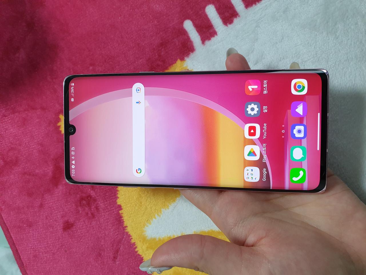 LG 벨벳 (G900) 핑크 128G 판매합니다 | 세컨웨어(헬로마켓)