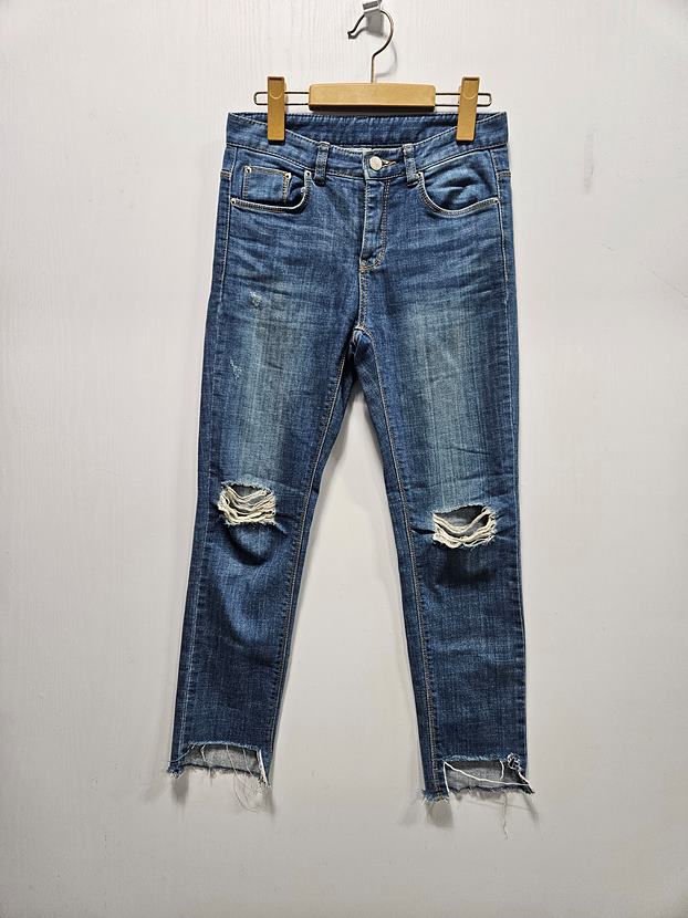 더블M 중청 스판짱짱 절개 일자팬츠 여 26 S / ... | 헬로마켓