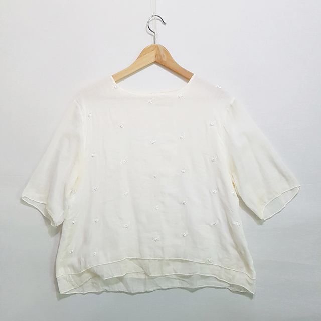 HANDAN BARAN 블라우스 아이보리 | 헬로마켓