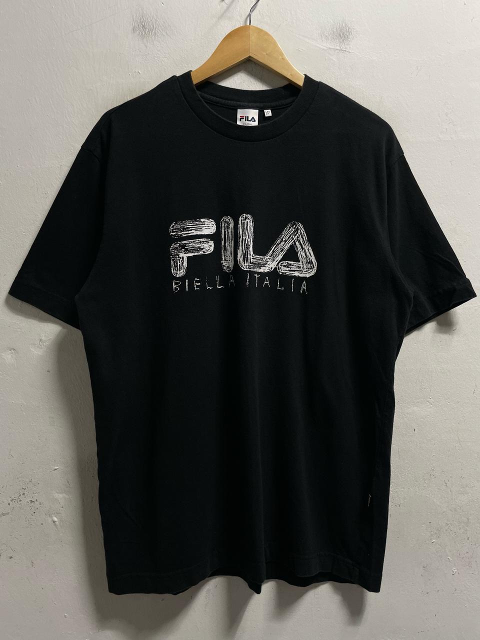 (105)FILA 휠라 빅로고 프린팅 오버핏 반팔티(정품) | 헬로마켓