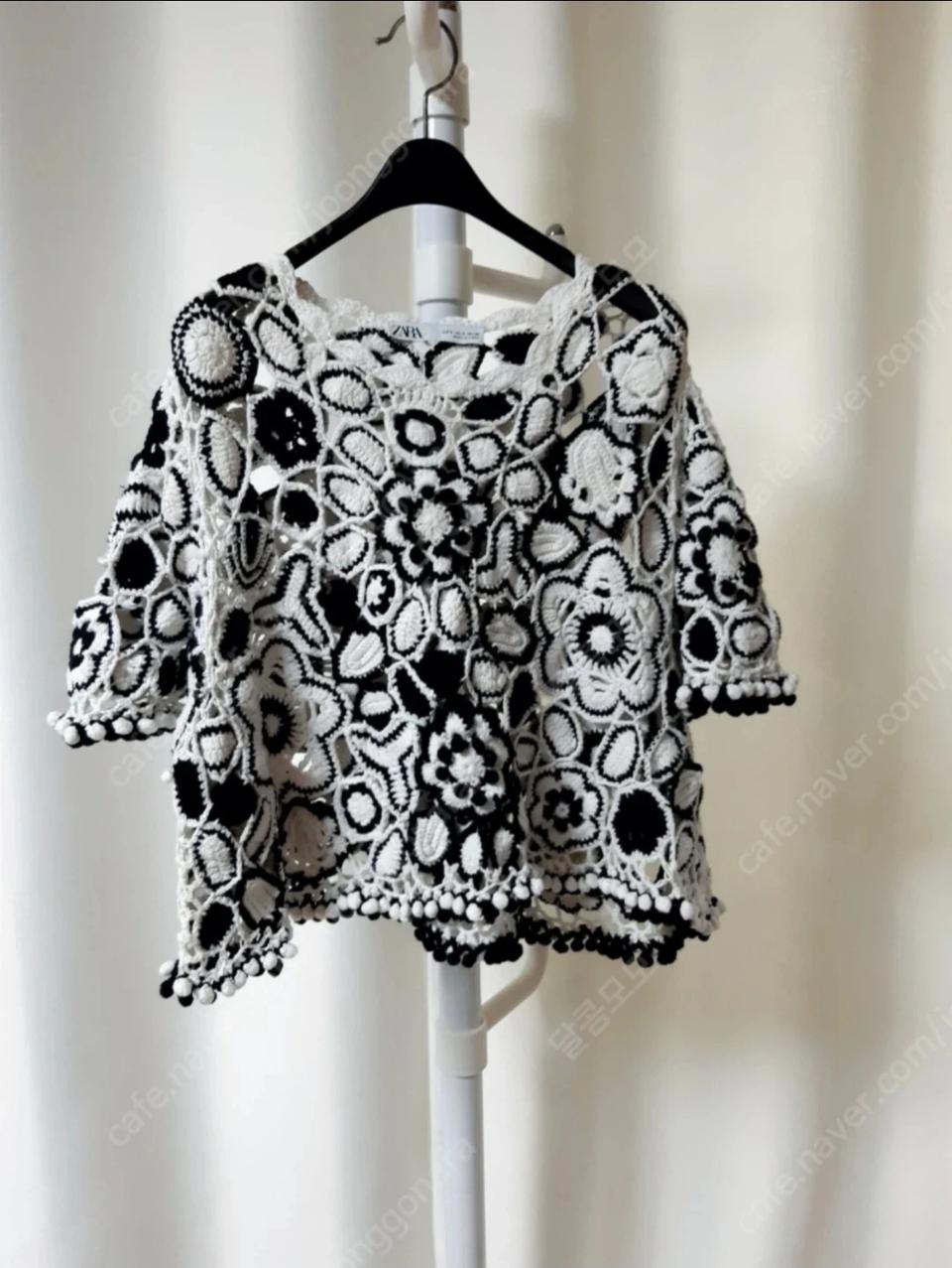 자라 폼폼 크로셰 니트 | 헬로마켓