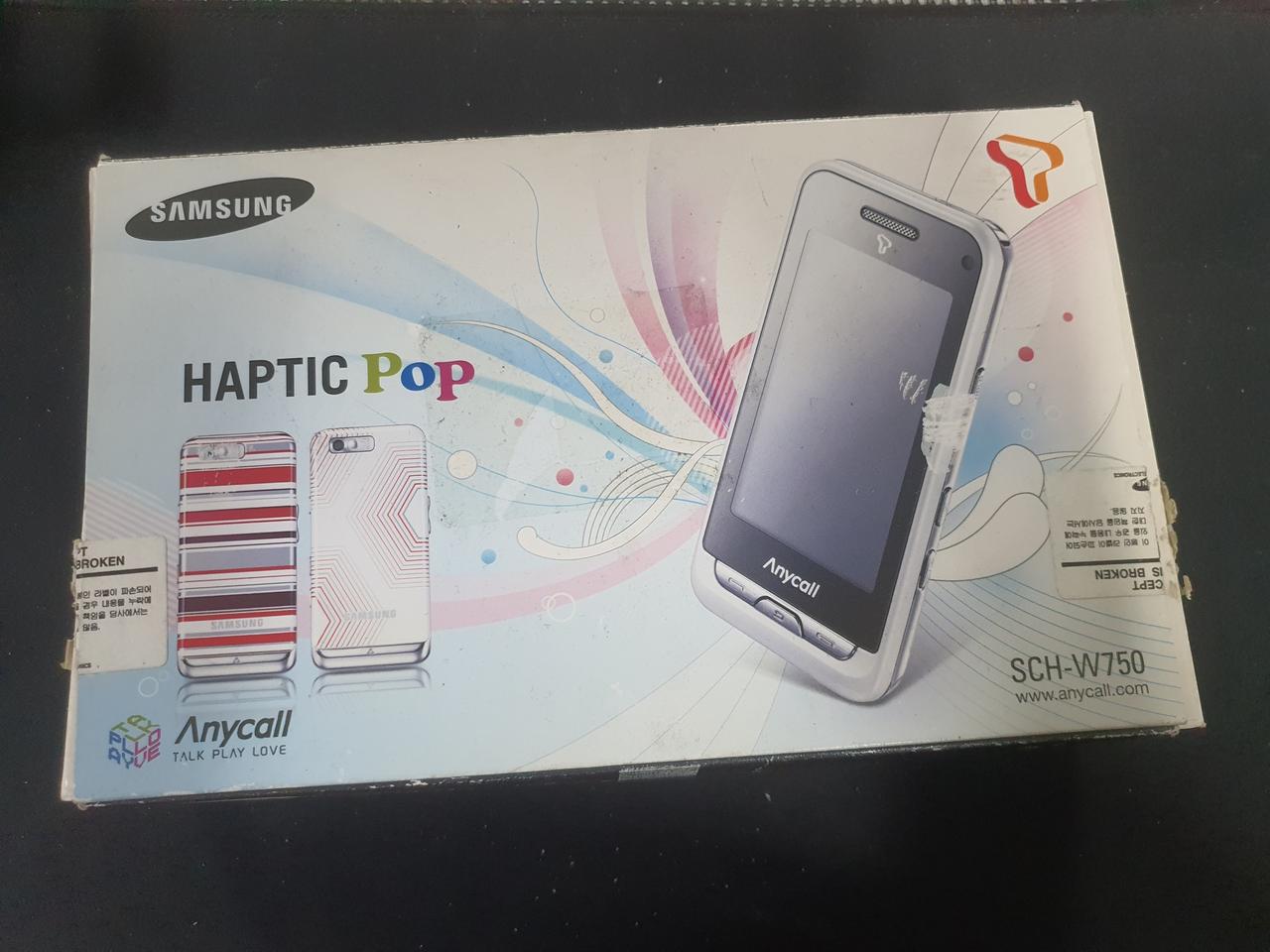 삼성 3g 터치폰 햅틱 팝(SCH-W750) 미사용 ... | 헬로마켓