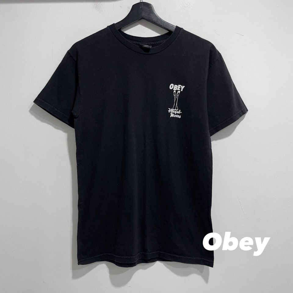 오베이 백프린팅 반팔 티셔츠ts00231 헬로마켓