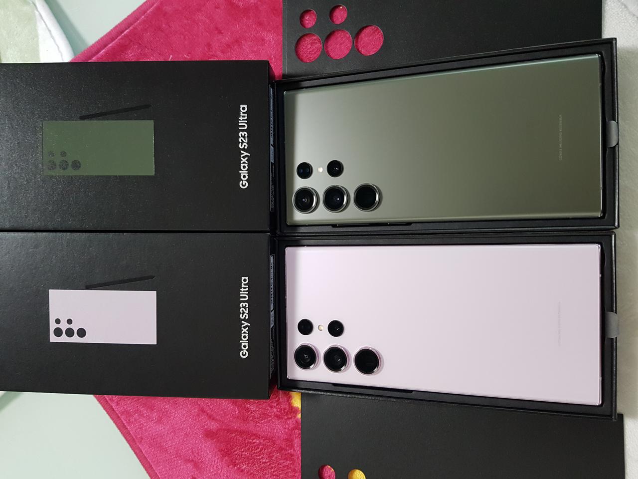 SK 갤럭시S23울트라 라벤더/그린 512G 구성품 ... | 헬로마켓