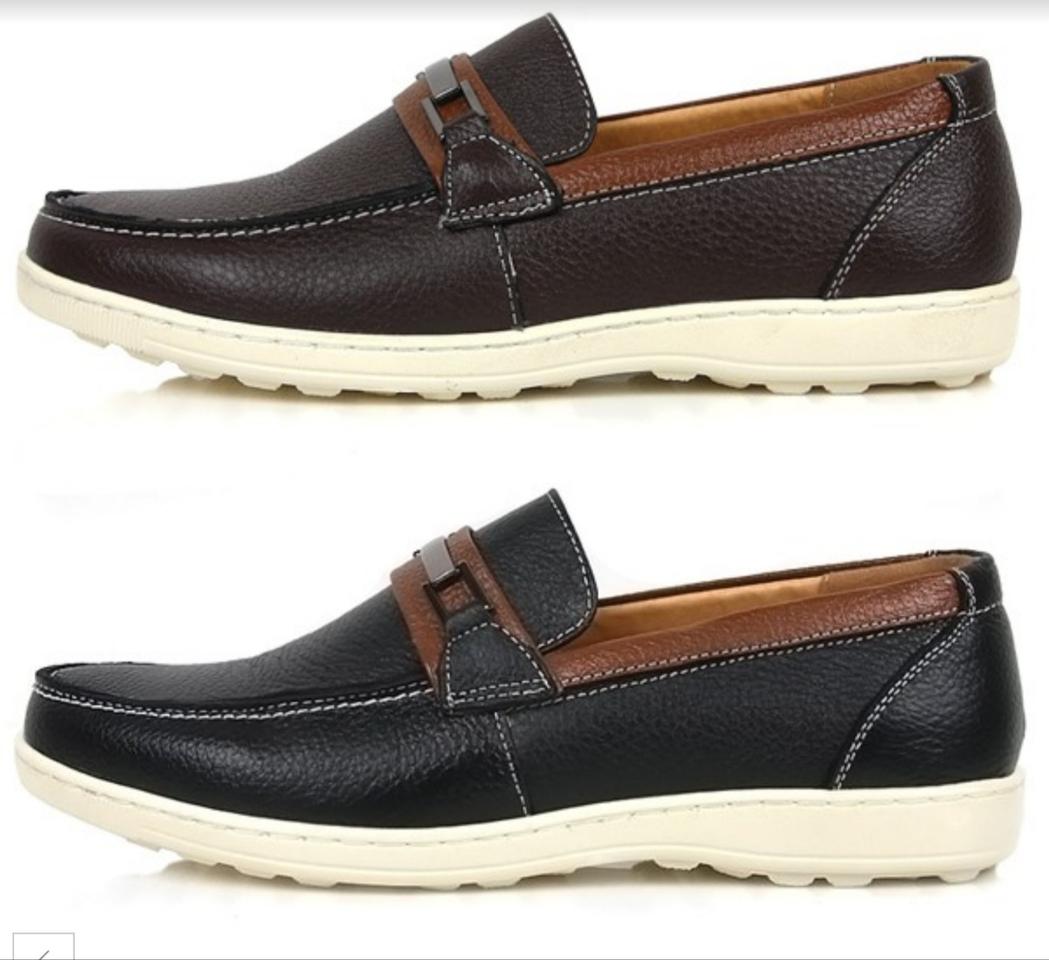 새상품 245-280)천연가죽 남성 캐주얼구두 슬립온 로퍼 | 세컨웨어(헬로마켓)