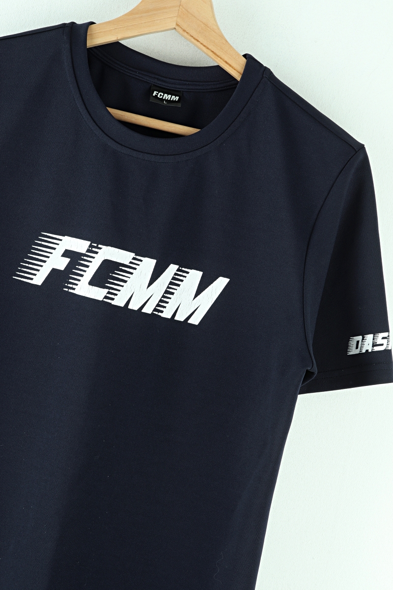(L) FCMM 반팔 티셔츠 네이비 폴리 기능성 런닝 | 세컨웨어
