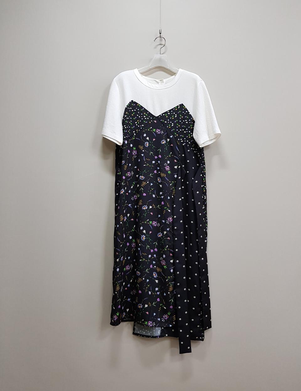 SJSJ 18ss 플라워 리본원피스 55-66사이즈 | 세컨웨어