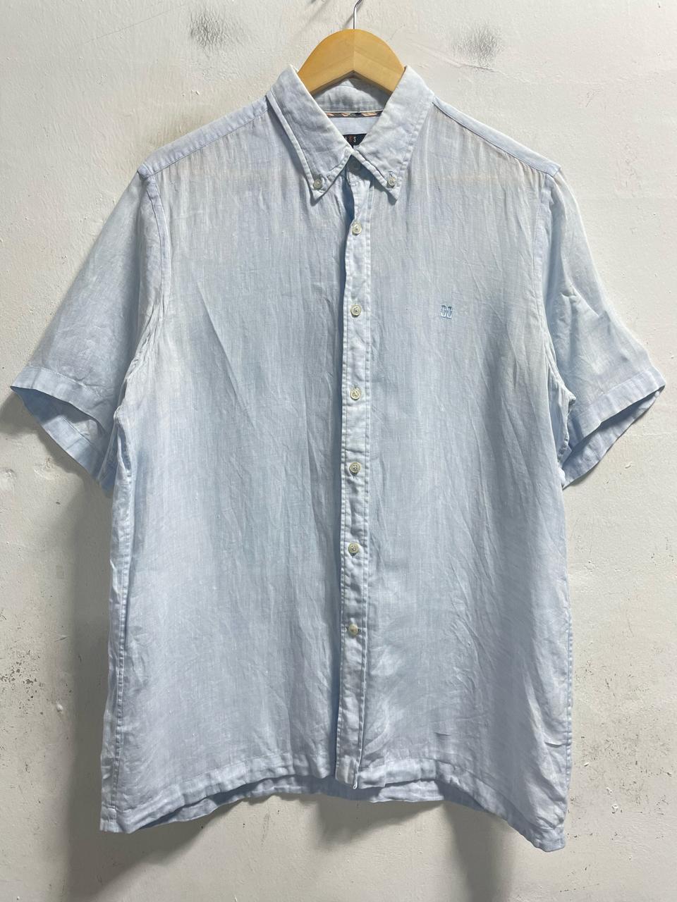 (105)DAKS 닥스 린넨 마 반팔 셔츠 남방(정품) | 헬로마켓