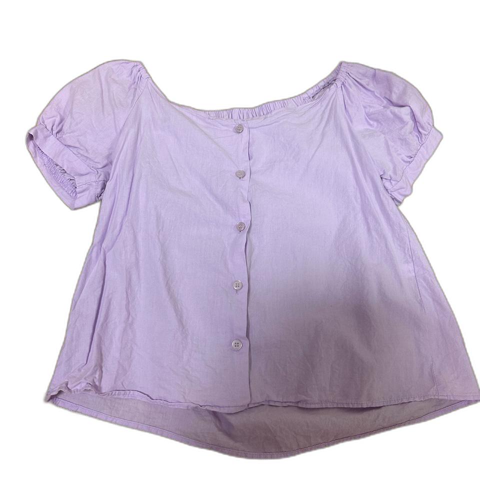 (새상품) 보라색 블라우스 | 세컨웨어