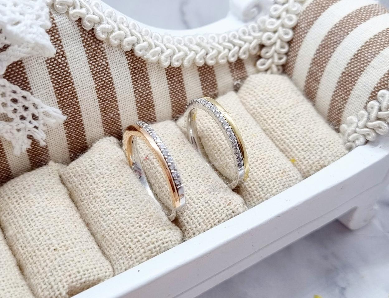 18k3색콤비반지 | 세컨웨어