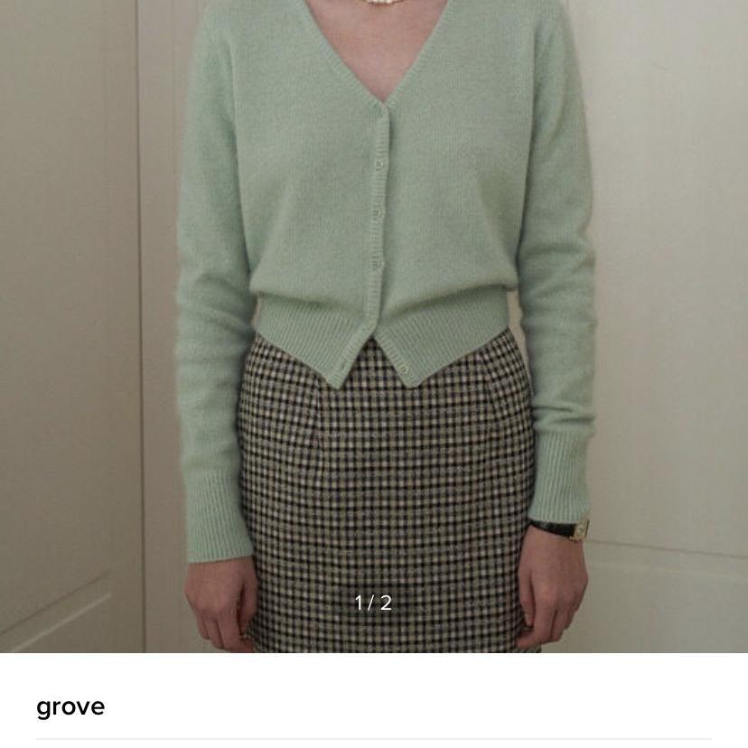 20FW 그로브스토어 DARIA CD 민트 가디건 | 헬로마켓
