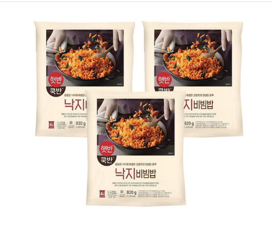 햇반 쿡반 낙지비빔밥 820g 3개 | 헬로마켓