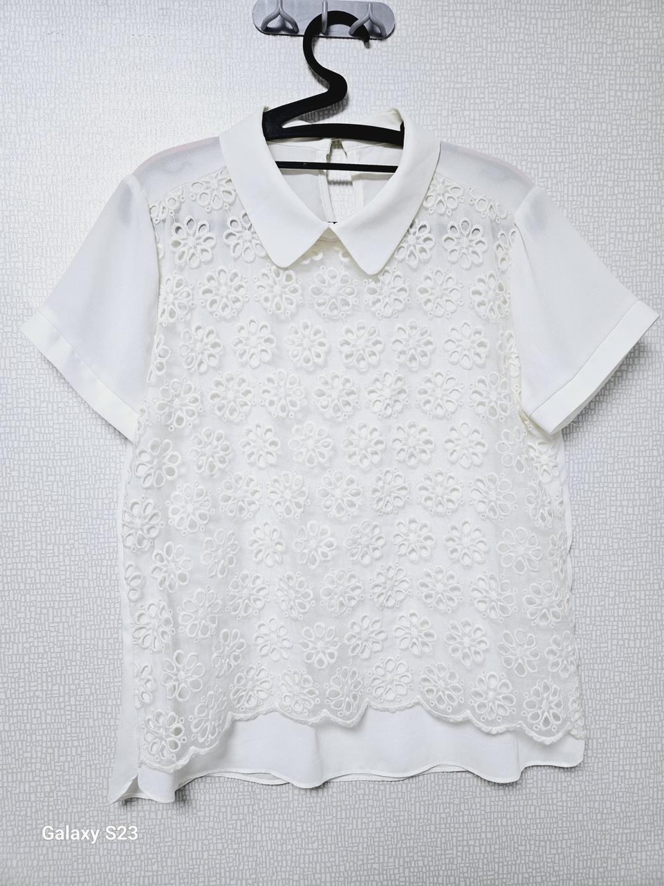 꽃펀칭 쉬폰 블라우스 55. jj1567 | 세컨웨어