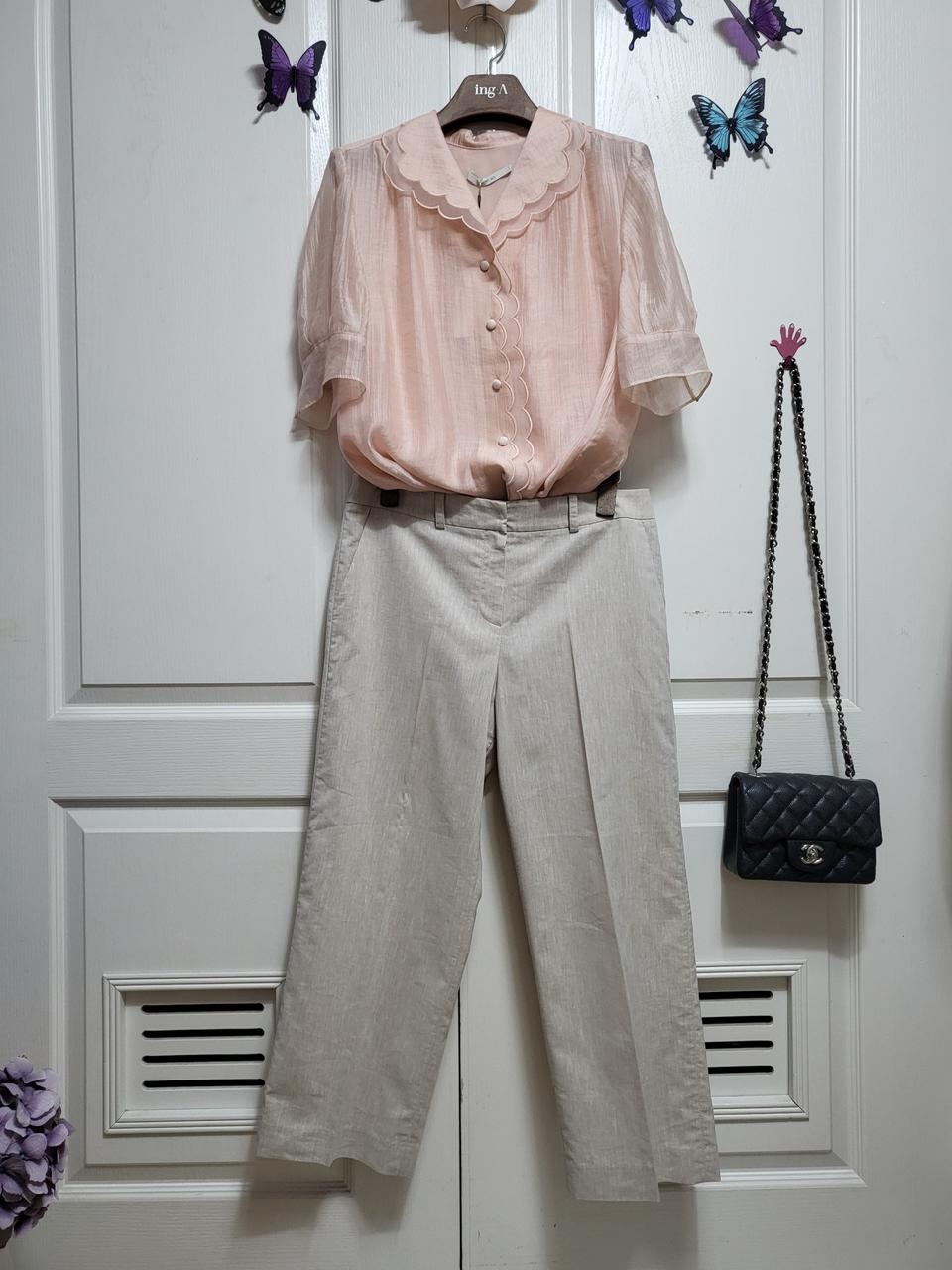 BCBG 여름 마혼방 바지 | 세컨웨어