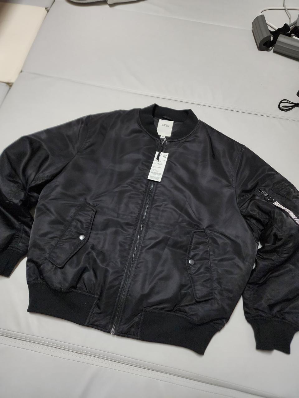 탑텐ma1항공점퍼블루종패딩자켓105사이즈블랙 | 헬로마켓