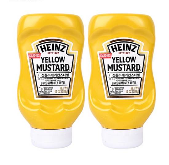 하인즈 옐로우 머스타드 396g 2개 | 헬로마켓