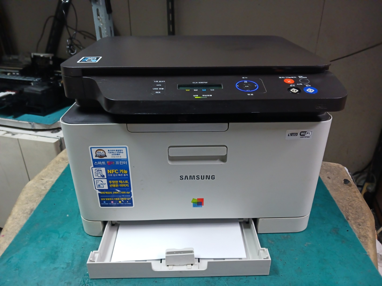 삼성CLX-3307W 칼라레이져복합기(와이파이) | 세컨웨어(헬로마켓)