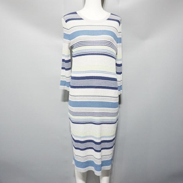 WT1192 BCBG 여성55사이즈 스트라이프 라운드... | 헬로마켓