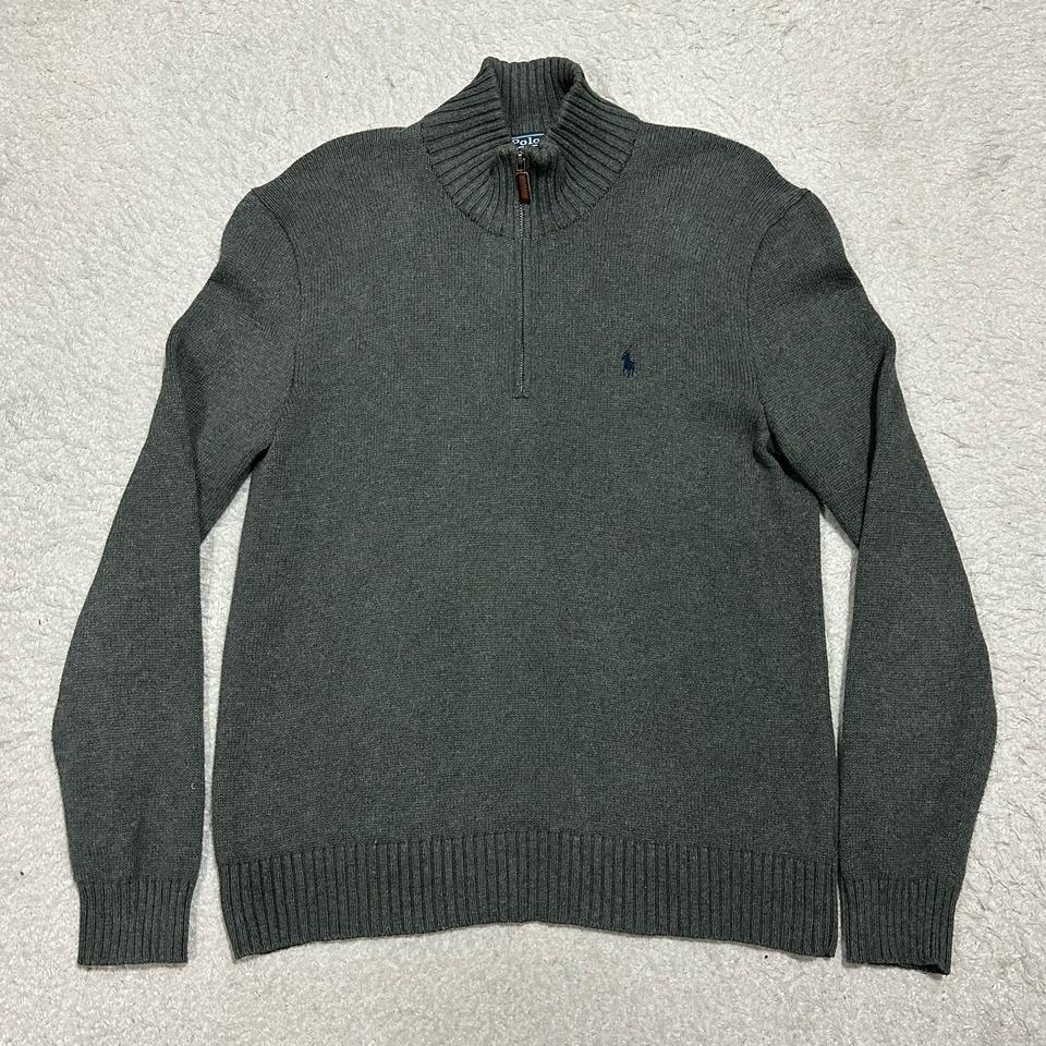 폴로 반집업 니트 m | 세컨웨어