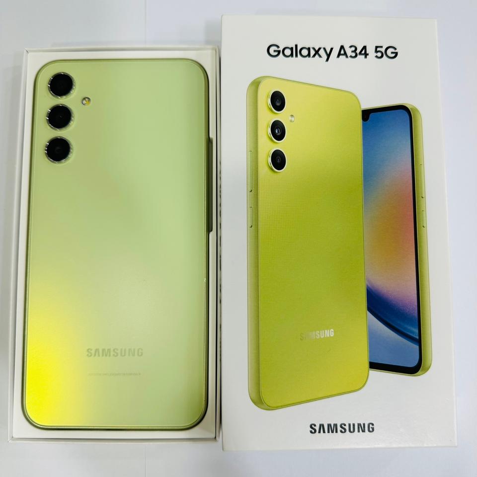 삼성 갤럭시 a34 5G 어썸 라임 128GB 풀박스... | 세컨웨어