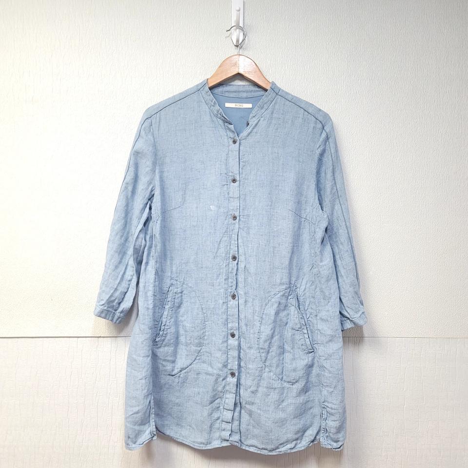 66 BCBG 셔츠형 린넨 원피스 | 세컨웨어