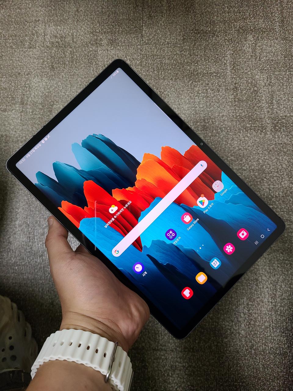 갤럭시탭 S7 256G 블랙 WIFI 상태SSS 박스... | 세컨웨어