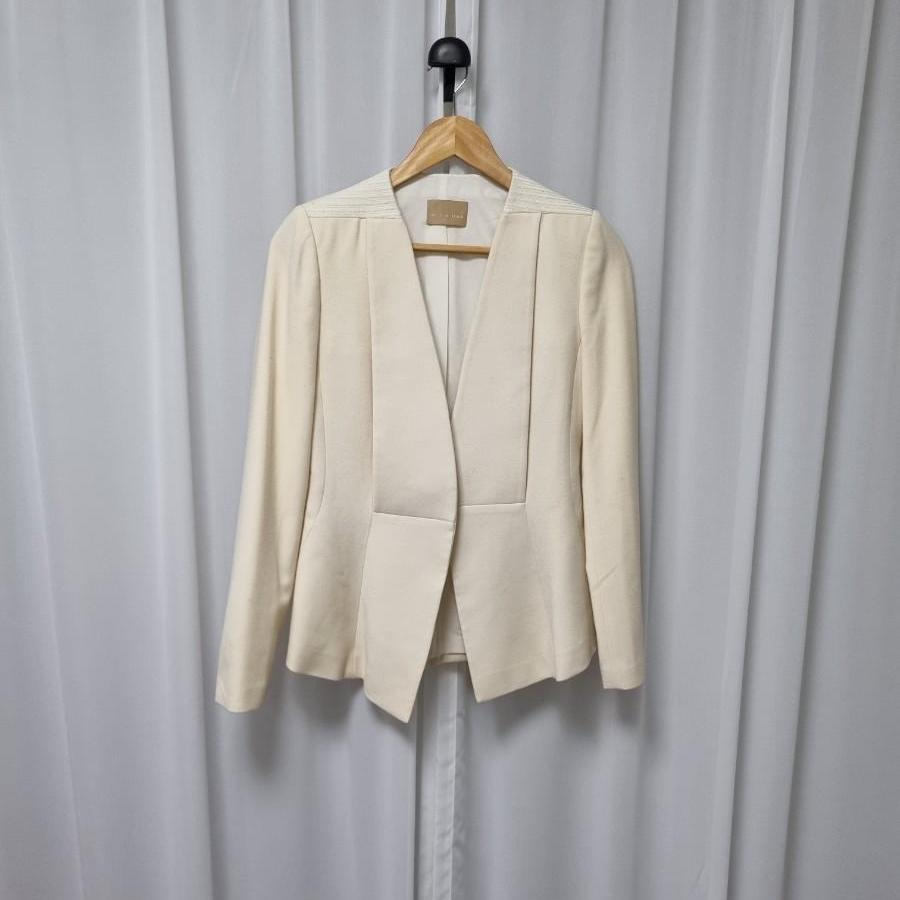 55 MICHAA 미샤 숄더배색 오픈형 자켓 | 세컨웨어