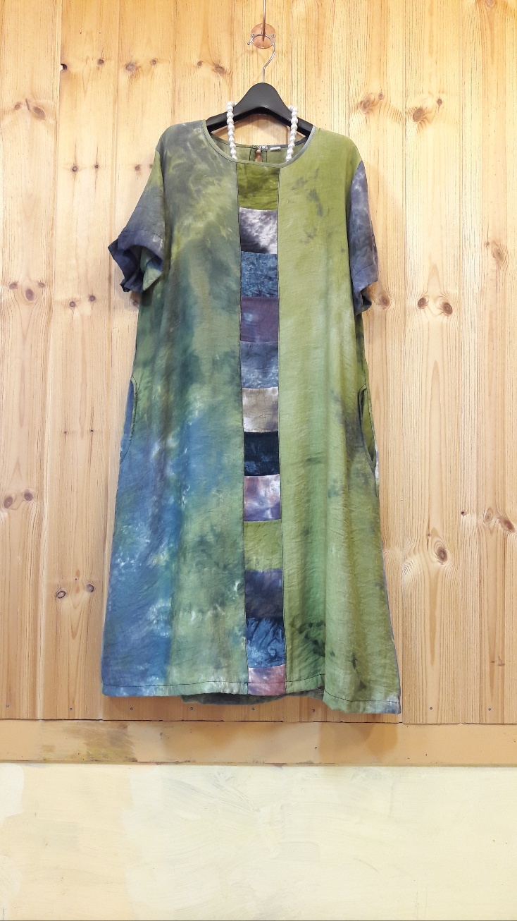 * 천연염색 루즈핏 롱 원피스 (새상품) | 세컨웨어(헬로마켓)