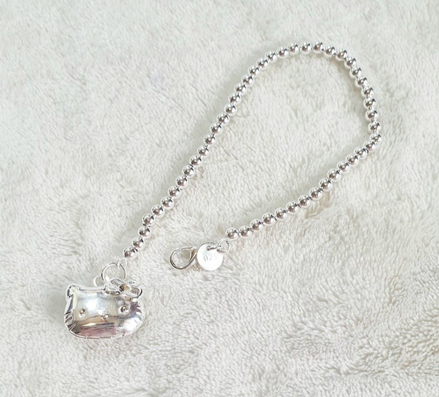925실버 도금 키티 팔찌 | 헬로마켓