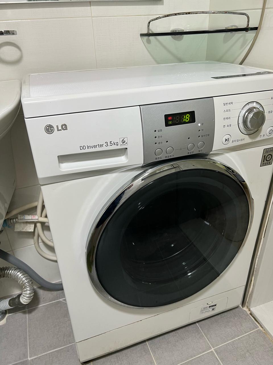 LG세탁기.엘지세탁기 3.5kg디디인버터 6모션 드럼... | 세컨웨어(헬로마켓)