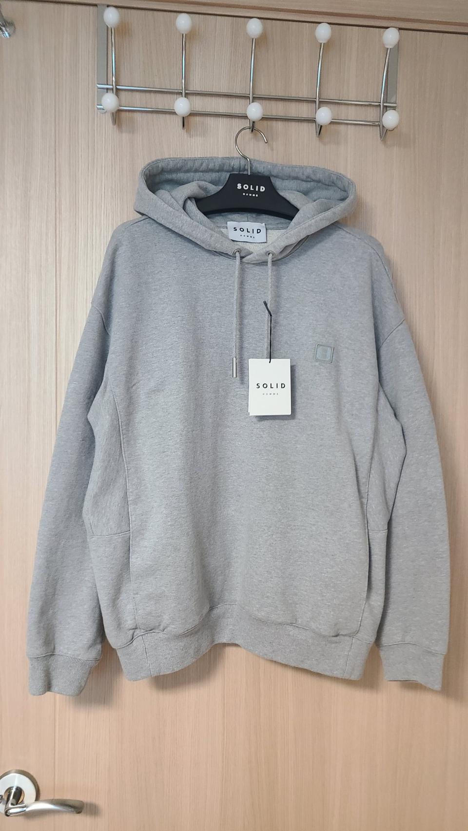 솔리드옴므 21FW 자수 백로고 후드 티셔츠 46 | 헬로마켓