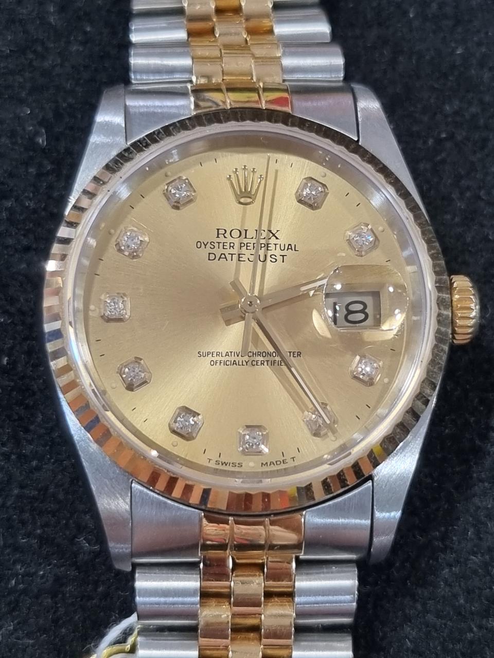 롤렉스 16233 데이저스트 10P 옐로우골드18K콤... | 헬로마켓