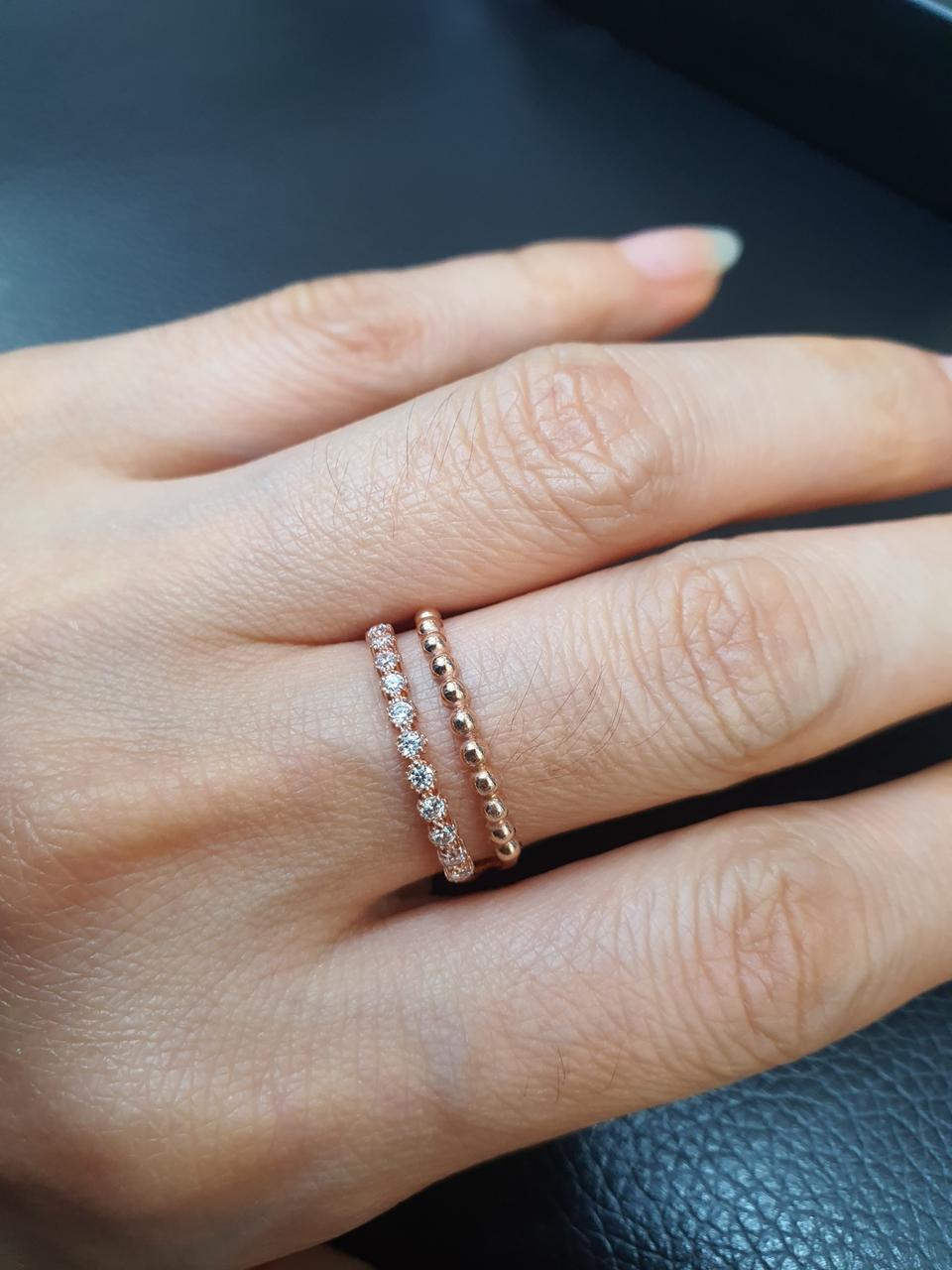 14k 2줄 반지 | 세컨웨어(헬로마켓)