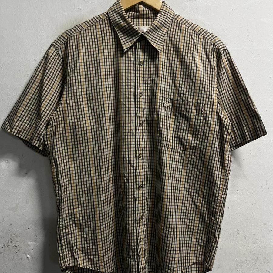 (100-105)DAKS 닥스 올드스쿨 반팔 체크셔츠... | 헬로마켓