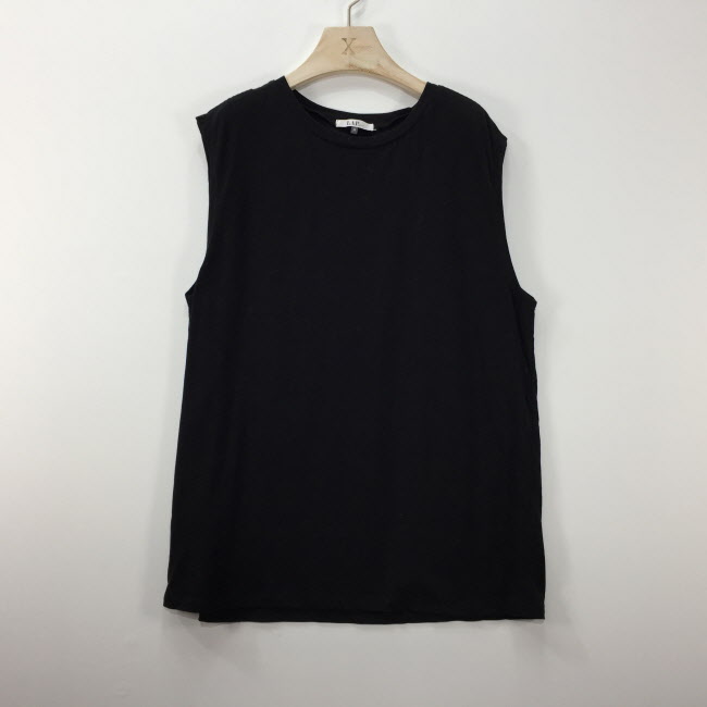 LAP 여M 중고 여름 블랙 라운드 나시티셔츠 H8906 | 헬로마켓